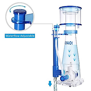 In Sump Protein Skimmers for Saltwater Aquariums up to 100 Gallons Fish Tank, DC Pump with Controller