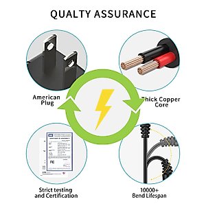 9V 1A AC DC 100V-240V Power Supply Adapter Cord for Arduino UNO MEGA, US Plug 5.5mm x 2.1mm & 2.5mm