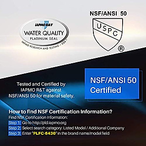POOLPURE Garden Hose End Pre Filter and Watkins 31489 Replacement Spa Filter Suit, Compatible with Pleatco PWK30, Unicel C-6430, Filbur FC-3915, P/N0969601, 71825, 73178, 73250 Hot Spring Spa Filter