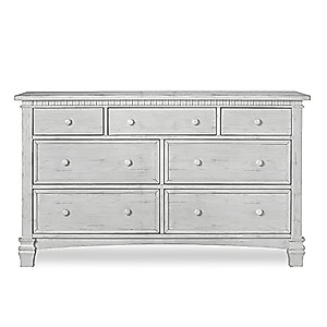 Evolur Cheyenne and Santa Fe Double Dresser, Antique Mist