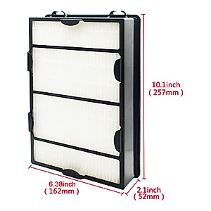 EZ SPARES Replacements for Holmes HAPF600 Filters B and Carbon Filters,True Hepa Filter Compatible Holmes HAPF600, HAPF600D-U2 Attachment(2 Sets)