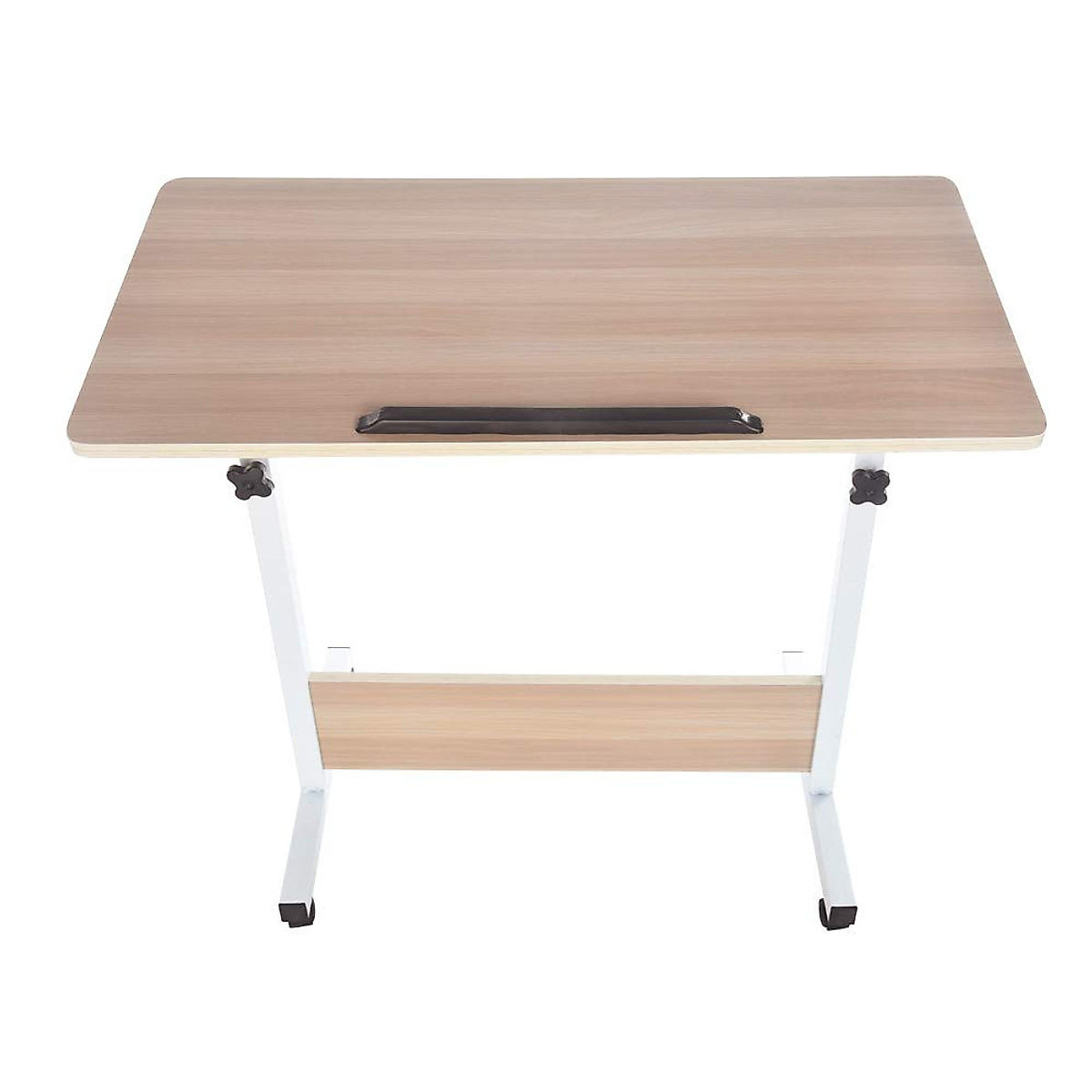 Toxz Household Office Desk Computer Task Table,Adjustable Height,Angle and Fold,Locking Casters,80CM 40CM,with Installation Tool(Ship from US!)