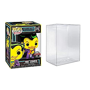 Funko Pop! Black Light The Joker 370 Exclusive Bundled with Pop Protector