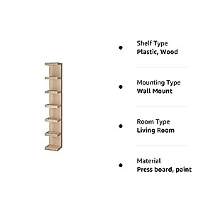 Lack IKEA Wall Shelf Unit,White Stained Oak Effect: Looks Like Wood [12" x 75"]