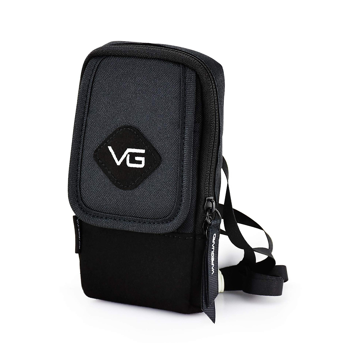 Vapeguard Vape Case Travel Bag - Vapor Carrying Pouch. Vaping Holder Organizer: Carry with Belt Loop, Carabiner Clip, Lanyard for Box Mods, Battery, Charger, e-Juice, Tank, Kit, Supplies, Accessories.