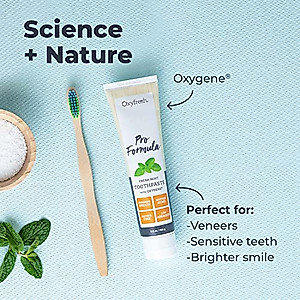 Oxyfresh Pro Formula Fresh Mint Toothpaste – Gentle Low Abrasion - Cosmetic Fluoride Free Formula - Great for Sensitive Teeth and Gums with Natural Essential Oils. 5.5 oz.