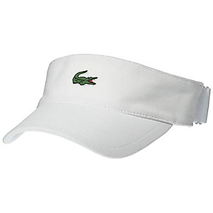 Lacoste Mens Sport Petit Pique Golf Visor, White, One Size