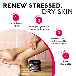 Nature's Beauty Elderberry Eucalyptus Stress Relief Body Scrub Multi-Pack - Gently Exfoliate, Relax & Calm Dry Skin, Made w/Shea Butter, Avocado Oil and Sweet Almond Oil, 11.3 oz (2 Pack)