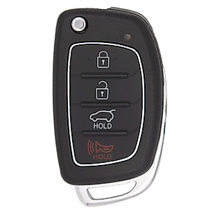 Keyless2Go Replacement for Keyless Entry Remote Head Flip Car Key Fob for Hyundai Santa Fe TQ8-RKE-4F31 95430-2W110