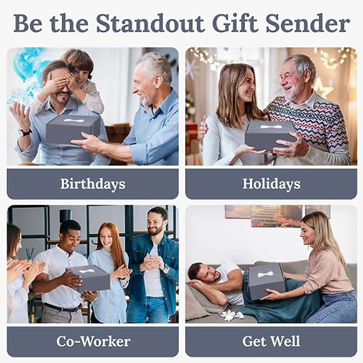 GOLDMUS Men Gift Set - Unique Gift Box for Men - Outstanding Birthday Gifts for Men, Thoughtful Gifts for Dad, Popular Gifts for Boyfriend & Thank You Gifts for Men - The Premium Gift Baskets for Men