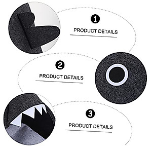 Bed House House-Dark Small Cat Grey Detachable Cat/Felt Super Catscomfortable Washable Pet Slip and Warm Supplies Indoor Kitten Shaped Cave Dark Sofa Dog Rabbit- Perfect Soft