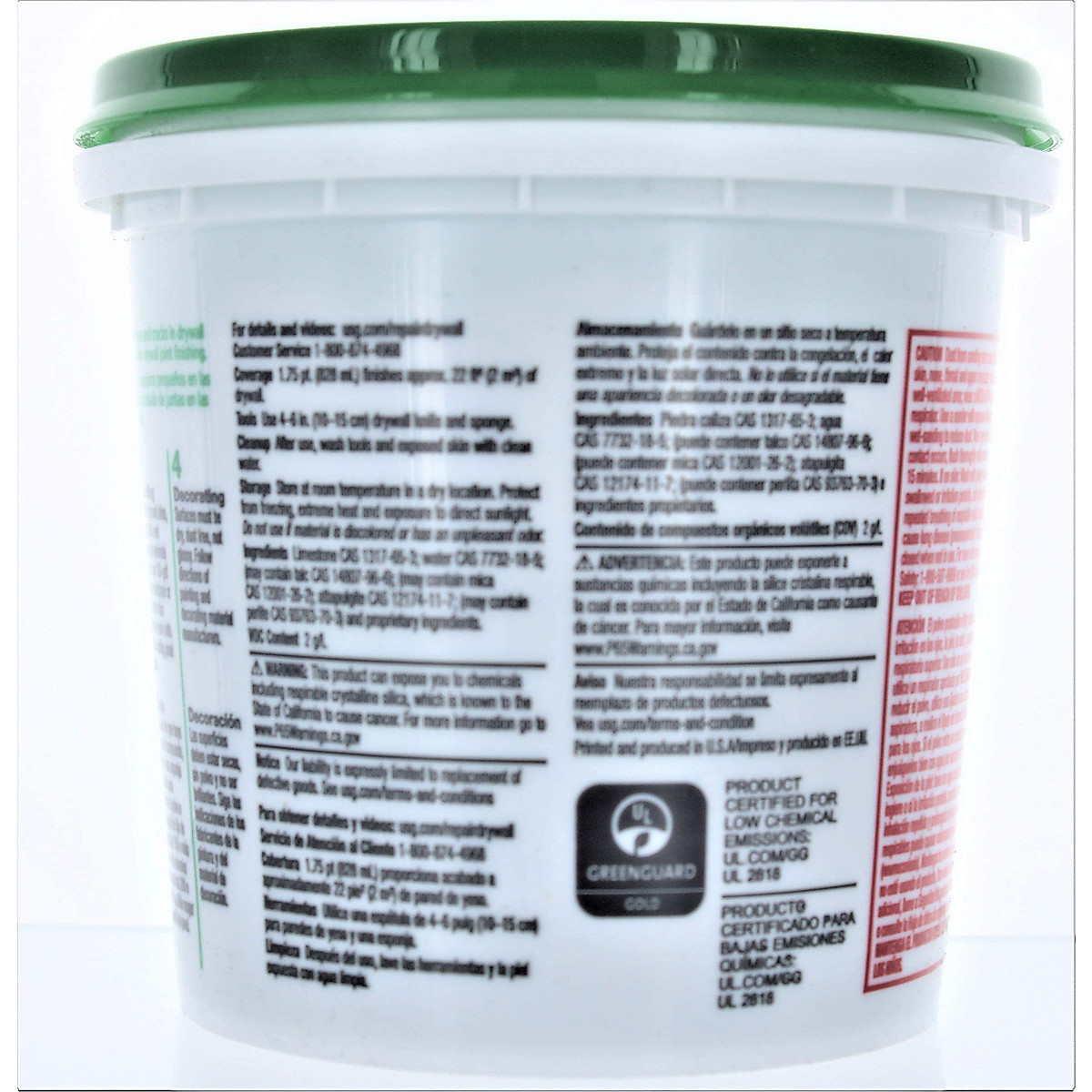 U S GYPSUM 380270072 U S Gypsum 380270 Quart Ready-To-Use Joint Compound, Off-White, 1.75 pt