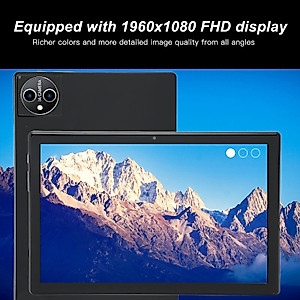 ciciglow 10.1 Inch Tablet, Octa Core Android Tablet, 8MP+16MP Dual Camera Tablet, 8G RAM 256G ROM, 1960x1080 FHD Display, Support 4G Network and 5GWIFI, GPS, Bluetooth