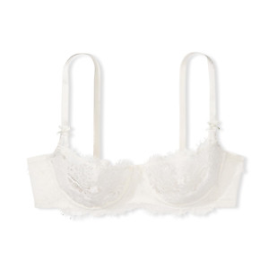 Victoria's Secret Dream Angels Wicked Unlined Lace Balconette Bra, Bras for Women, Coconut White, 36D