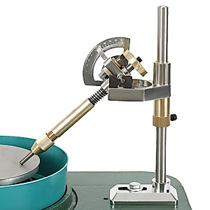 Gem Faceting Machine 180W Jade Grinding Polishing Machine 2800RPM Rock Polisher Jewel Angle Polisher with Faceted Manipulator for Jewelry Polisher with 6 Inch Polishing Disc (Green)