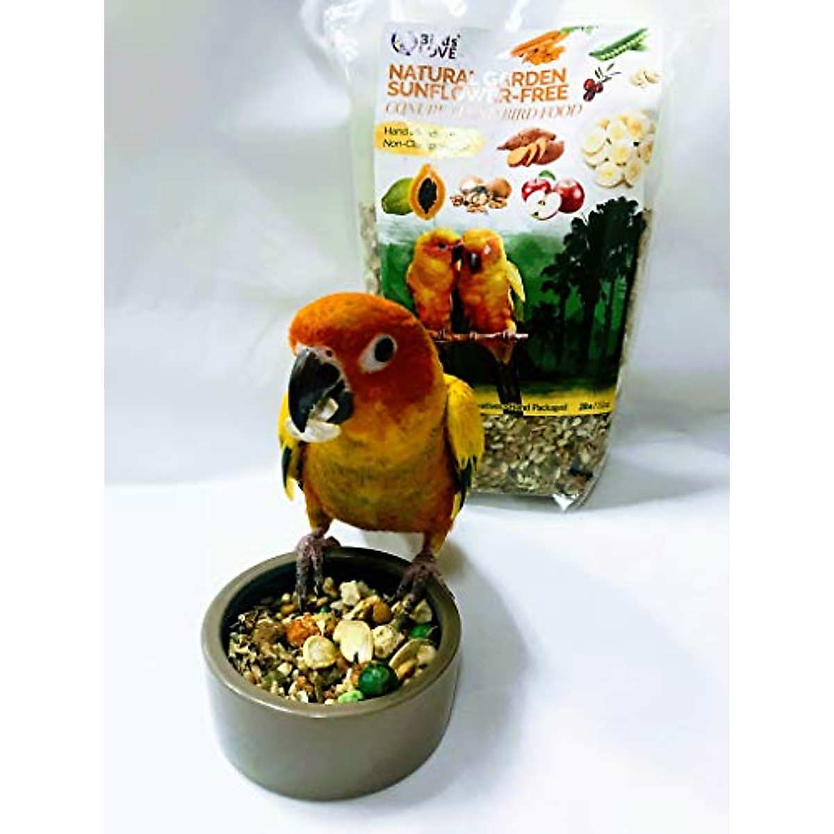 Birds LOVE All Natural Garden Blend Bird Food for Conures - Sunflower Free 2lb