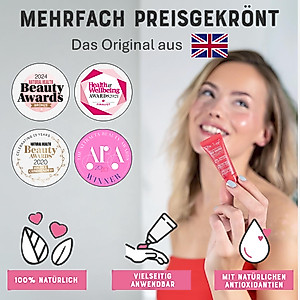 Dr. Lipp Superfood Lip Tint Red Redish 8ml – 4-in-ONE Ultra Moisturising Tinted Lip Balm, Lip Gloss, Cheek Blush & Glossy Eyeshadow – 100% Natural – Fragrance & Cruelty Free