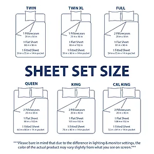 Cathay Home Essentials Ultra Soft Hypoallergenic Wrinkle Resistant Double Brushed Microfiber Bedding Sheet Set, Royal Blue, Twin