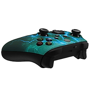 Xbox Series & One Soft Touch Design Custom Gaming Controller for Xbox Series & One -Soft Shell for Comfort Grip X - (Lightning)