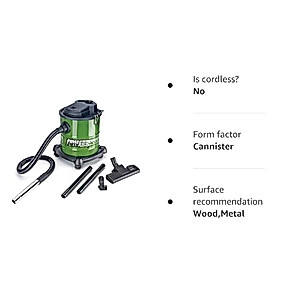 PowerSmith PAVC101 10 Amp Ash Vacuum,Green / Black