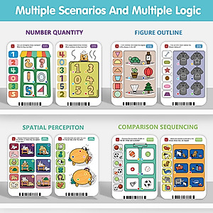 iPlay, iLearn Kids Electronic Interactive Learning Educational Toy, Preschool Learning for Kindergarten Homeschool Classroom Elementary School, Logic Thinking Cards for 4 5 6 7 8 Year Old Boys Girls