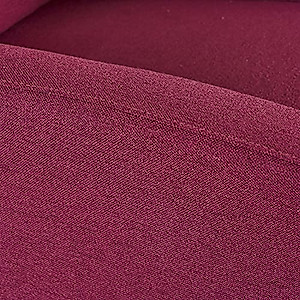 GDFStudio Christopher Knight Home Nievis Tufted Fabric Recliner, Deep Red / Dark Brown