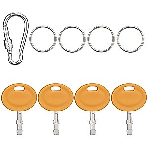 Key Replacement for Cub Cadet XT1 ZT1 LT LTX Troy Bilt Lawn Mower Craftsman MTD Riding Mower Replace 925-2054A 925-1745A 625-05000 625-05002, 4-Pack