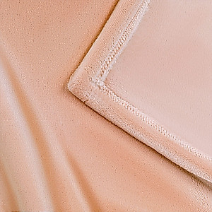 Tafts Throw Blankets - Ultra Plush 320GSM - Soft, Ultra Comfy, Fluffy and Fuzzy - Plush Blankets and Throws for Couch, Bed & Living Room - All Seasons - Blankets Twin Size - Pale Blush