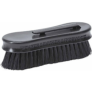 Weaver Leather Livestock Small Pig Face Brush Black, 1-1/2" x 5"
