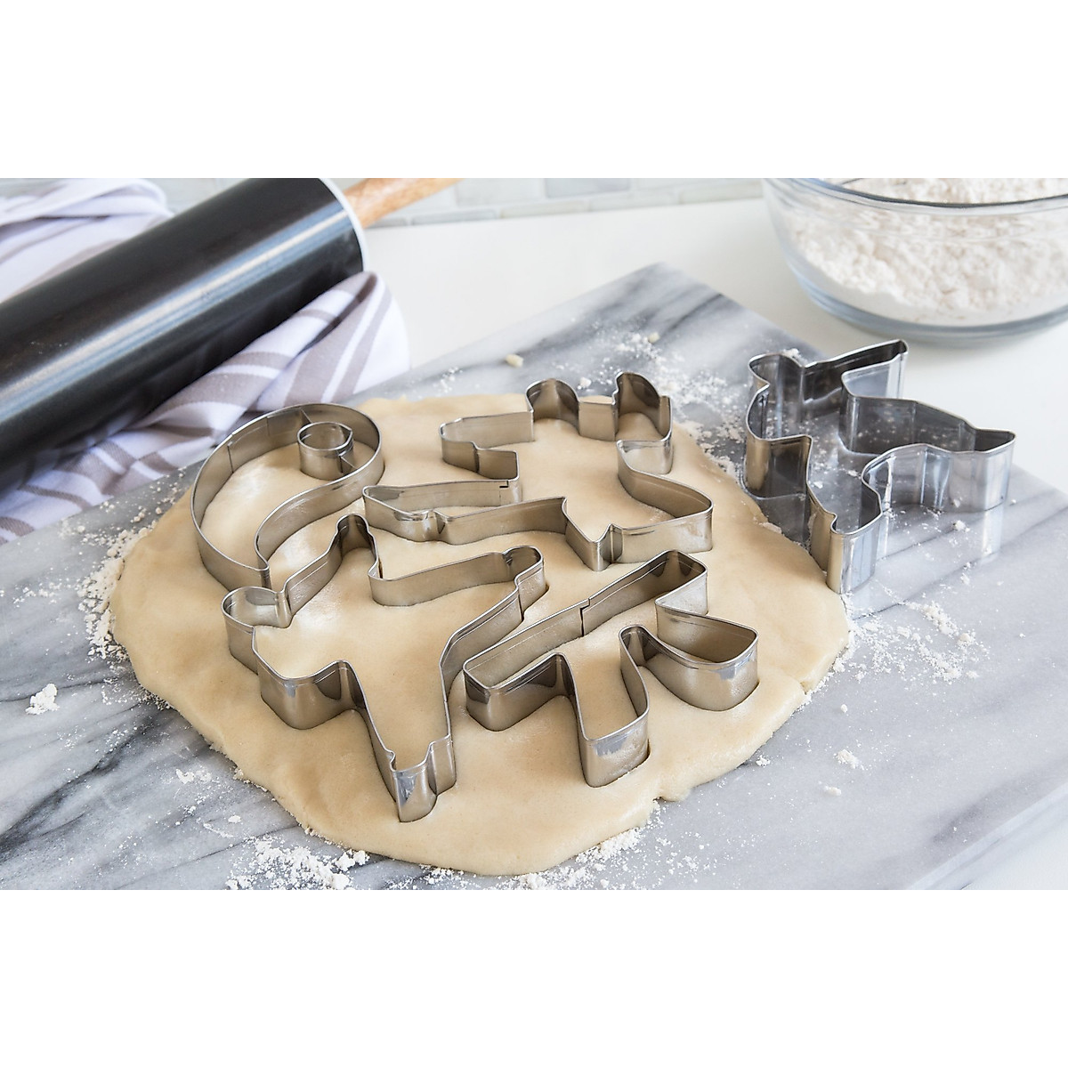 Fox Run Brands Cookie Cutters, Set of 5, Karate, Metallic
