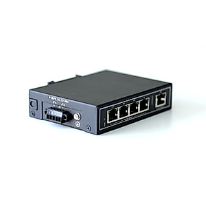 WIWAV WDH-5ET-DC 10/100Mbps Unmanaged 5-Port Industrial Ethernet Switches with DIN Rail/Wall-Mount (UL Listed, Fanless, -30~75°C)