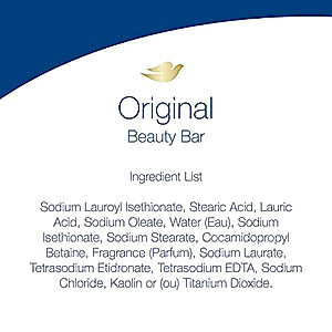 Dove Beauty Bar Gentle Skin Cleanser Moisturizing for Gentle Soft Skin Care Original Made With 1/4 Moisturizing Cream, 3.75 Ounce (Pack of 14)