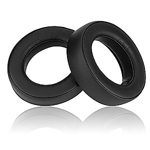 Jecobb Replacement Ear Pads Cushion Cover with Protein Leather & Memory Foam for Corsair HS70 PRO, HS60 PRO, HS50 PRO Headset ONLY – Oval (Black)