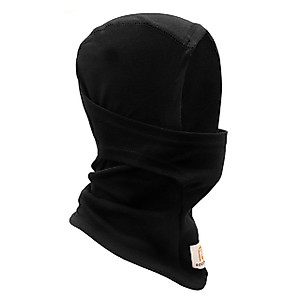 BOCOMAL FR Balaclava Flame Resistant Face Mask Hood Arc Rated 10oz Modacrylic Blend Black One Size