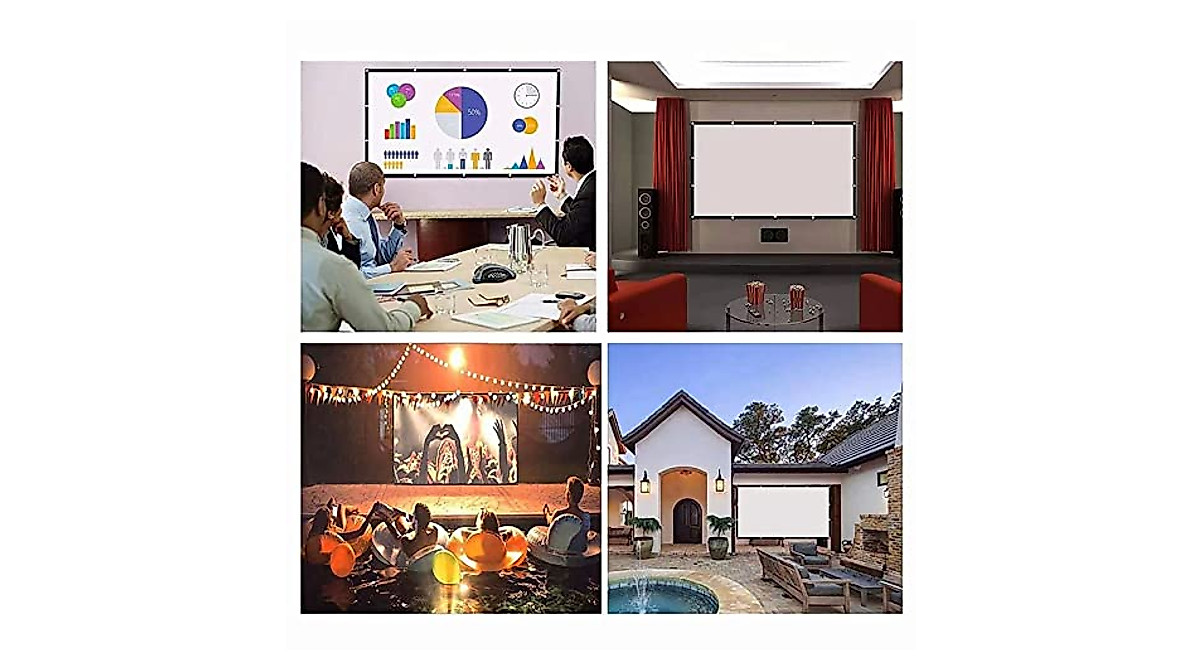 YXCUIDP Portable Projector Screen for Indoor & Outdoor Movies