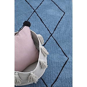 Lorena Canals - Decorative Basket for home storage, nursery, living room, play area, kids' room and much more. Handmade with 100% natural cotton and non-toxic dyes. Natural. Dimensions: 1' x Ø 1' 6''.