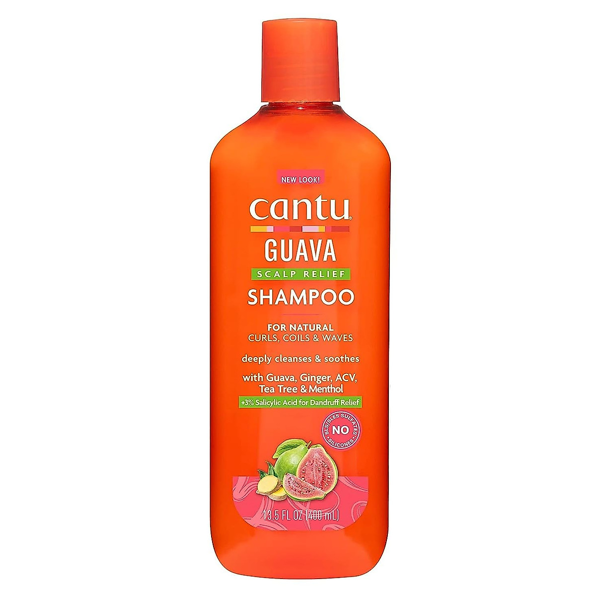 Cantu Guava Shampoo Scalp Relief 13.5 Ounce (400ml) (Pack of 2)