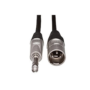 Hosa HSX-005 REAN 1/4" TRS to XLR3M Pro Balanced Interconnect Cable, 5 Feet