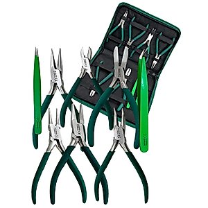 NEW PREMIUM GRADE SET OF 6 EACH OPTICIAN ! OPTICAL PLIERS,EYEGLASSES TOOL SET (SET OF 6 EACH)