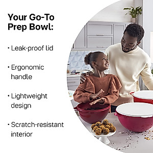 Tupperware Brand Thatsa Mega Prep & Storage Bowl, 10L (42 Cup) - Dishwasher Safe & BPA Free - Airtight, Leak-Proof Food Container with Lid - Extra Large & Lightweight