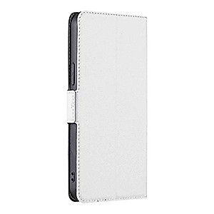 BANLEI2U Phone Cover Wallet Folio Case for Oppo Reno 6 PRO Plus 5G, Premium PU Leather Slim Fit Cover for Reno 6 PRO Plus 5G, Shock Resistance, White