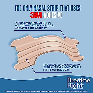 Breathe Right Nasal Strips Lavender Scent Extra Strength Tan Nasal Strips Help Stop Snoring Drug-Free Snoring Solution & Nasal Congestion Relief Caused By Colds & Allergies 26ct (packaging may vary)