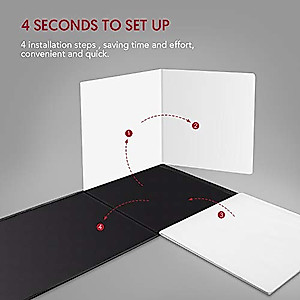 Photo Studio Light Box, Mini LED Shooting Tent Kit 16x16x16” 6000K 8W Portable Table Top Lighting Shooting Tent Kit Foldable Cube with 2x20 LED Lights 3 Color Backdrops