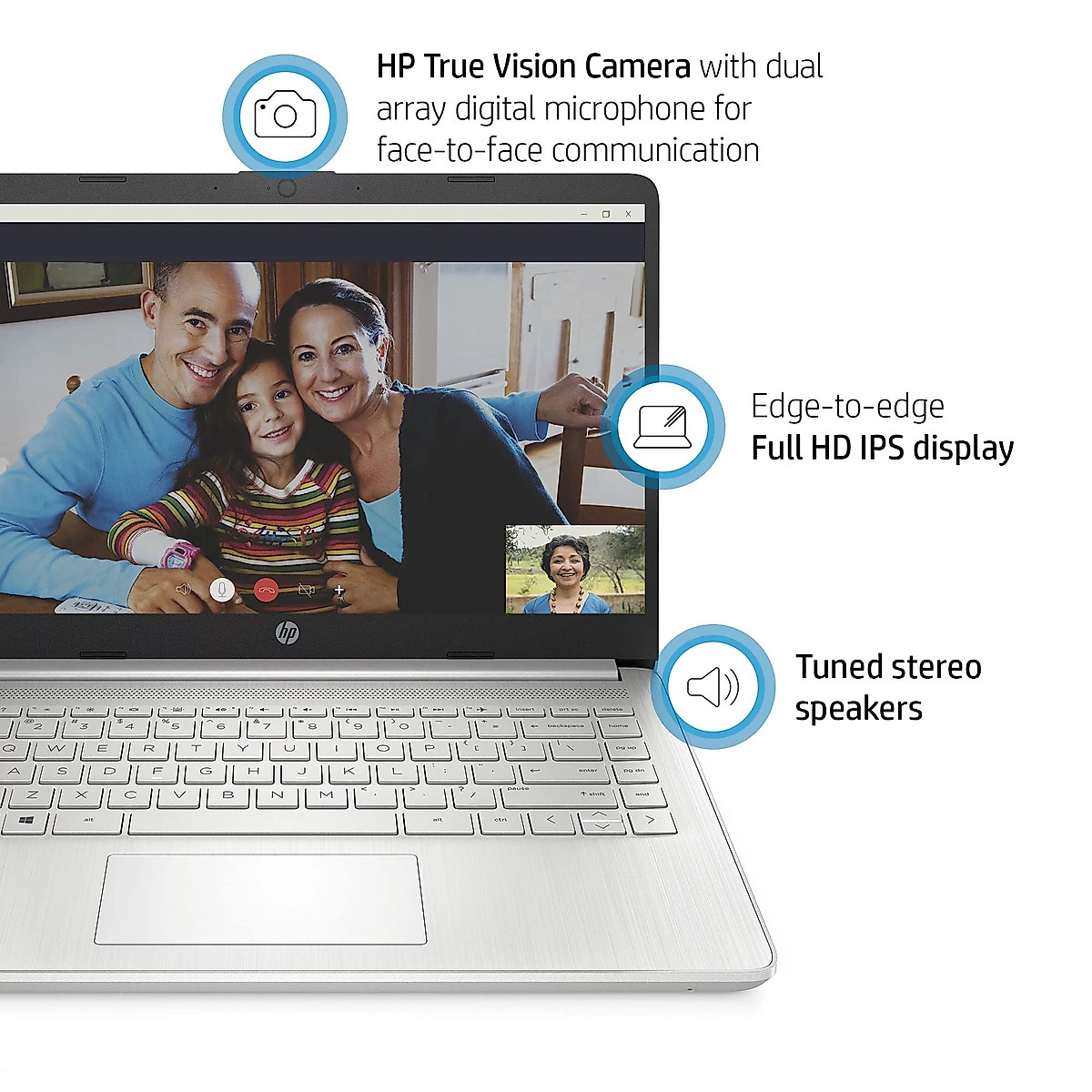 HP Pavilion Laptop (2022 Model), 14" FHD IPS NonTouch Display, AMD Ryzen 3 3250U, 16GB RAM, 512GB SSD, Micro-Edge, Thin & Portable, Micro-Edge & Anti-Glare Screen, Long Battery Life, Win 11