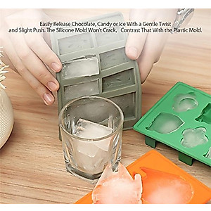 Sunerly Silicone Ice Tray Molds in Star Wars Character Shapes, Ideal for Chocolate, Ice Cubes Trays, Jelly, Sweets, Desserts, Baking Soap and Candle Making (Set of 7)