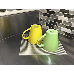 FRS Rainforest Non-Adhesive Non-Slip Shelf and Drawer Liner (White, 2 Pack 12-inch x 20-feet)