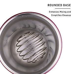 BlenderBottle Marvel Strada Shaker Cup Insulated Stainless Steel Water Bottle with Wire Whisk, 24-Ounce, Spiderman Web