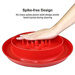 seakuul Chicken Shredder, Shred Machine with Handles and Non-Slip Base for Shredding Pulled Pork, Chicken, Vegetable and Beef (Red)