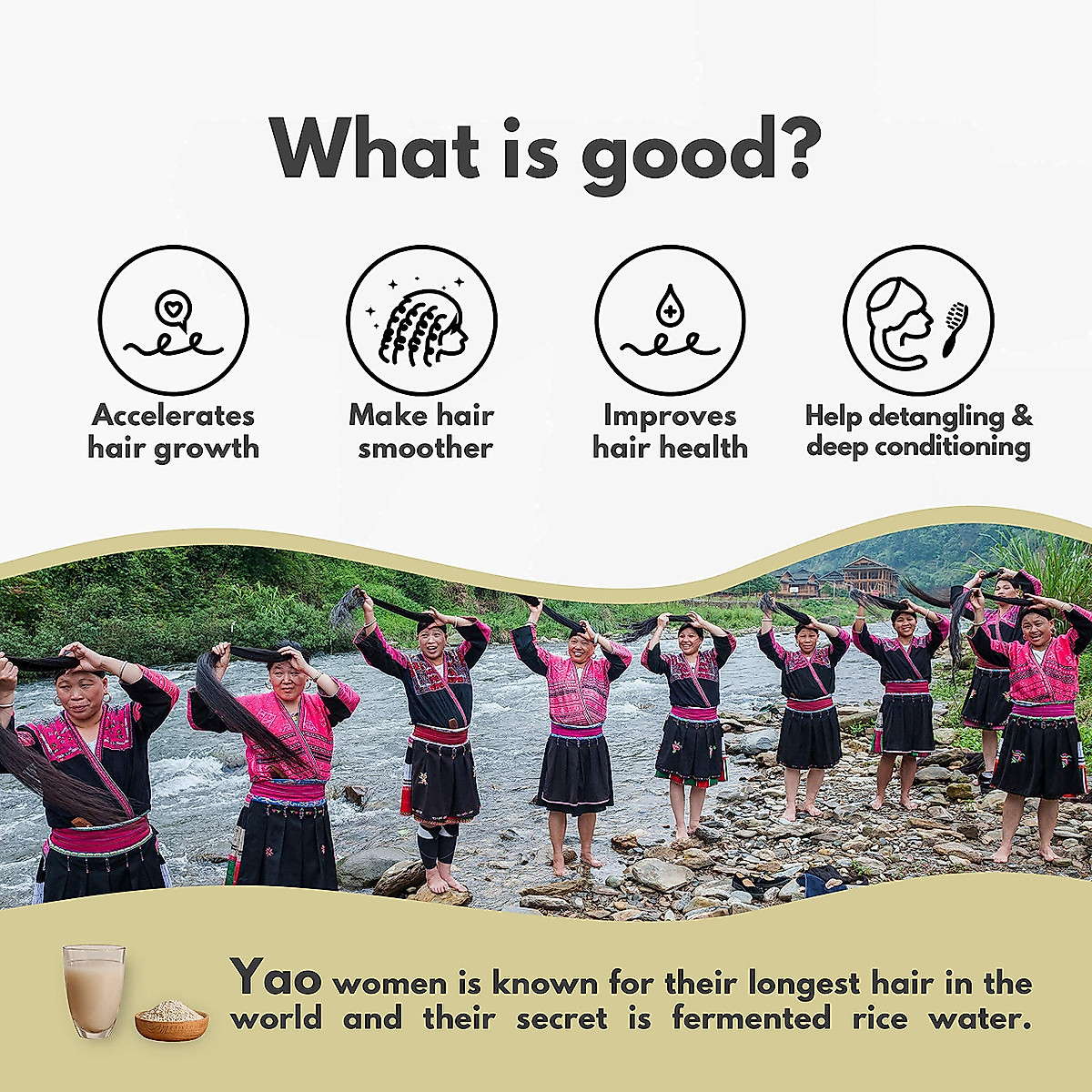 mimosu Rice Water for Hair Growth Shampoo and Conditioner, 2 in 1 Fermented Rice Water Cleansing Shampoo Bar & Conditioning DIY Kit, Curly Girl Method, Self Care Products