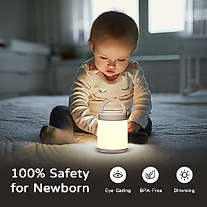 One Fire Baby Night Light Kids Night Light,10 Colors Dimmable Night Light for Kids Lamp,Rechargeable Portable Night Light Lamp,Remote+Timer Nursery Lamp,Small Touch Lamp,Kids Night Lights for Bedroom